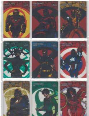 2019 Upper Deck Marvel Flair Stained Glass Set with Achievement (11 ...