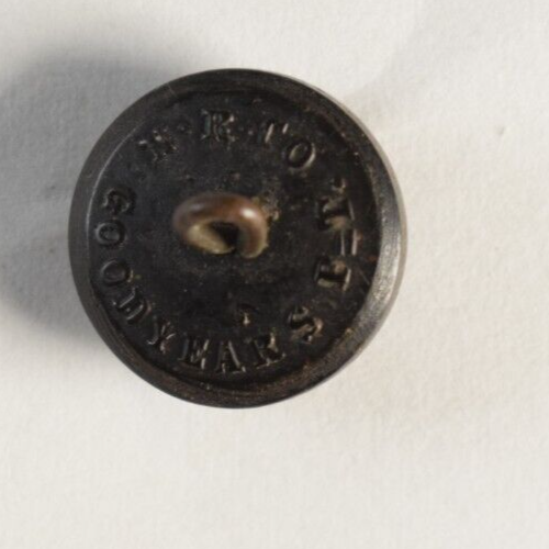 1851 Goodyear Hard Rubber Civil War Era Geometric Star & Brass Stud ...