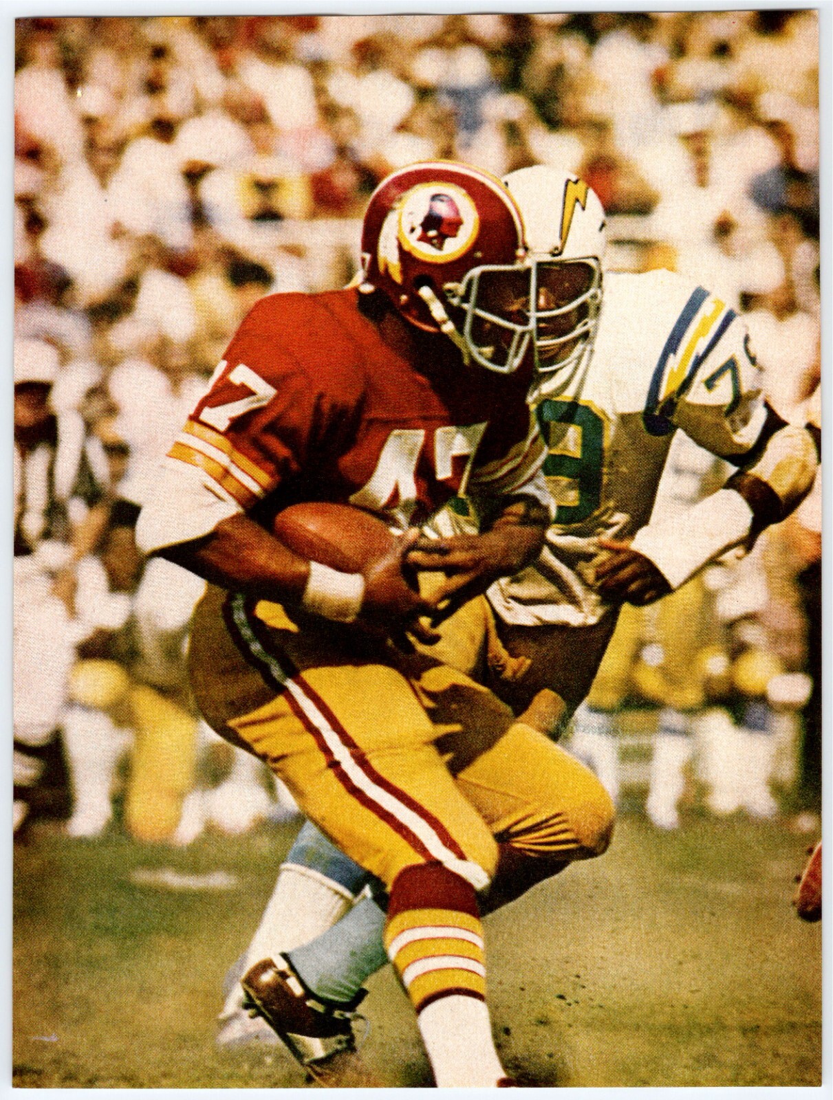 1974 DUANE THOMAS WASHINGTON REDSKINS 8"X10.75" Magazine Photo Page ...