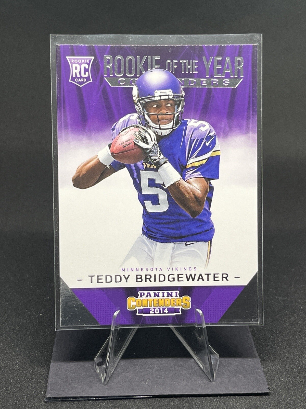 Teddy Bridgewater 2014 Panini Rookie of the Year Contenders Vikings ...
