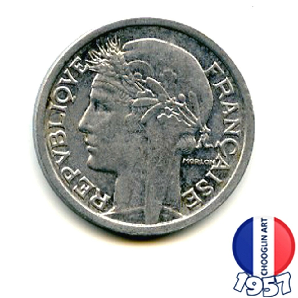 A FRENCH 1957 ONE FRANC 1Fr coin, 67 Years Old! | eBay