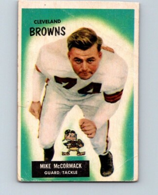 1955 BOWMAN FOOTBALL #2 MIKE MC CORMACK LOW GRADE KM | eBay