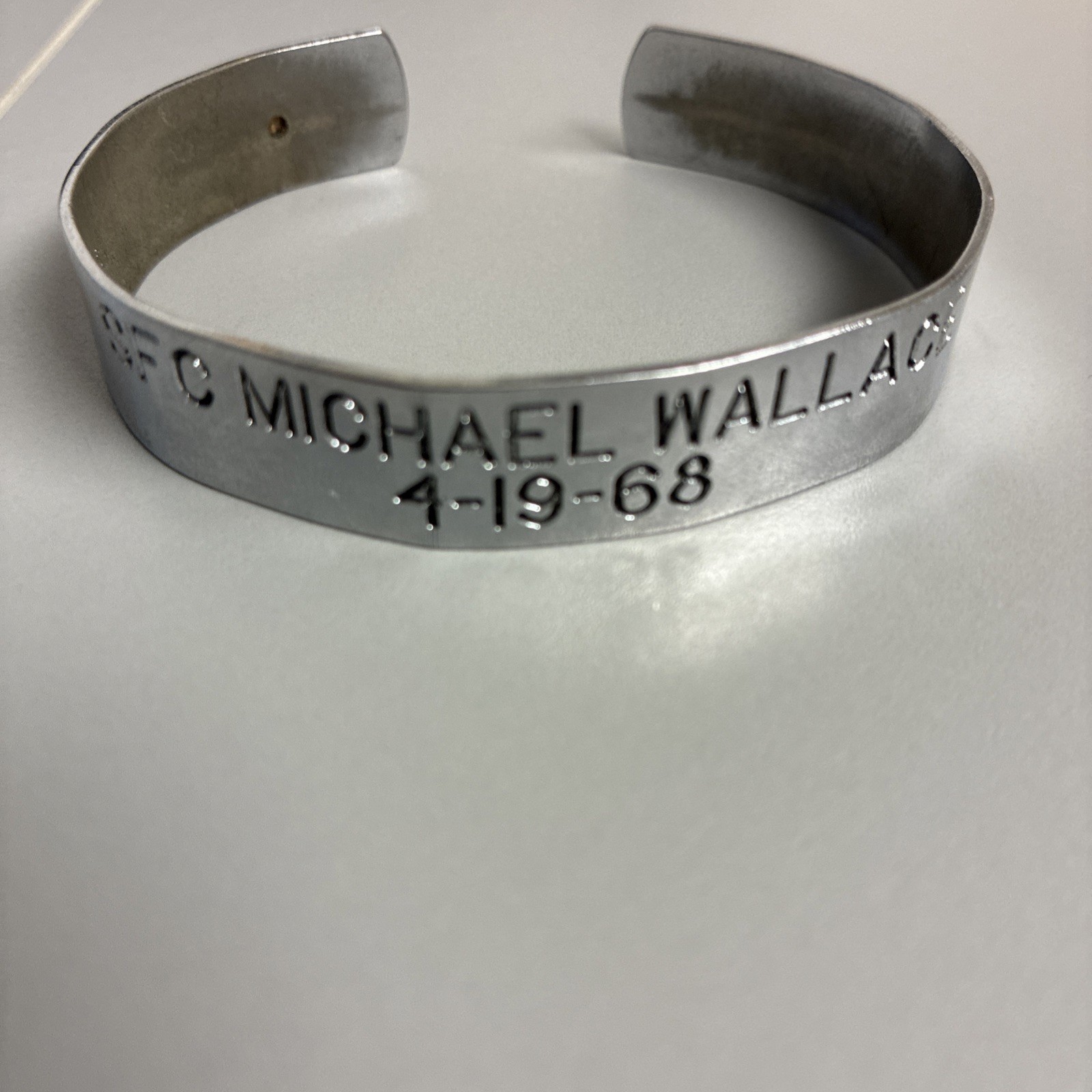 Vintage 1970 Vietnam War POW MIA Bracelet SFC Michael Wallace - 4-19-68 ...