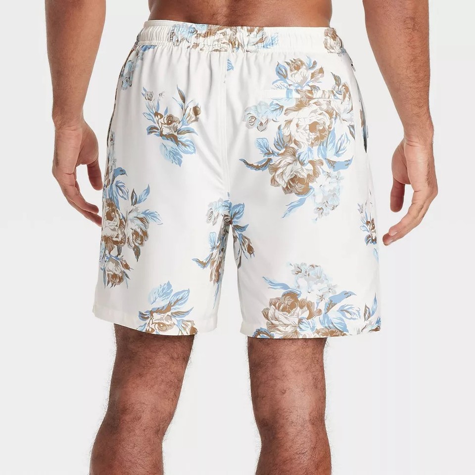 Men's 7" Swim Shorts with Boxer Brief Liner- Goodfellow & Co | eBay