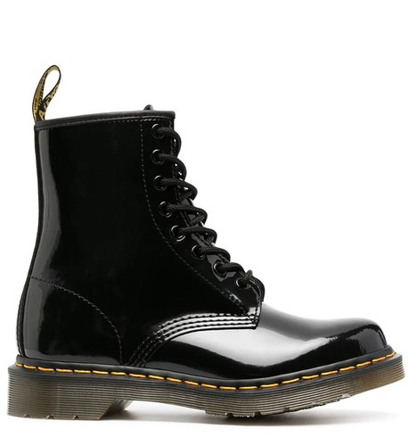 DR. MARTENS 1460 PATENT LAMPER COMBAT BOOTS ANFIBI STIVALI DONNA ...