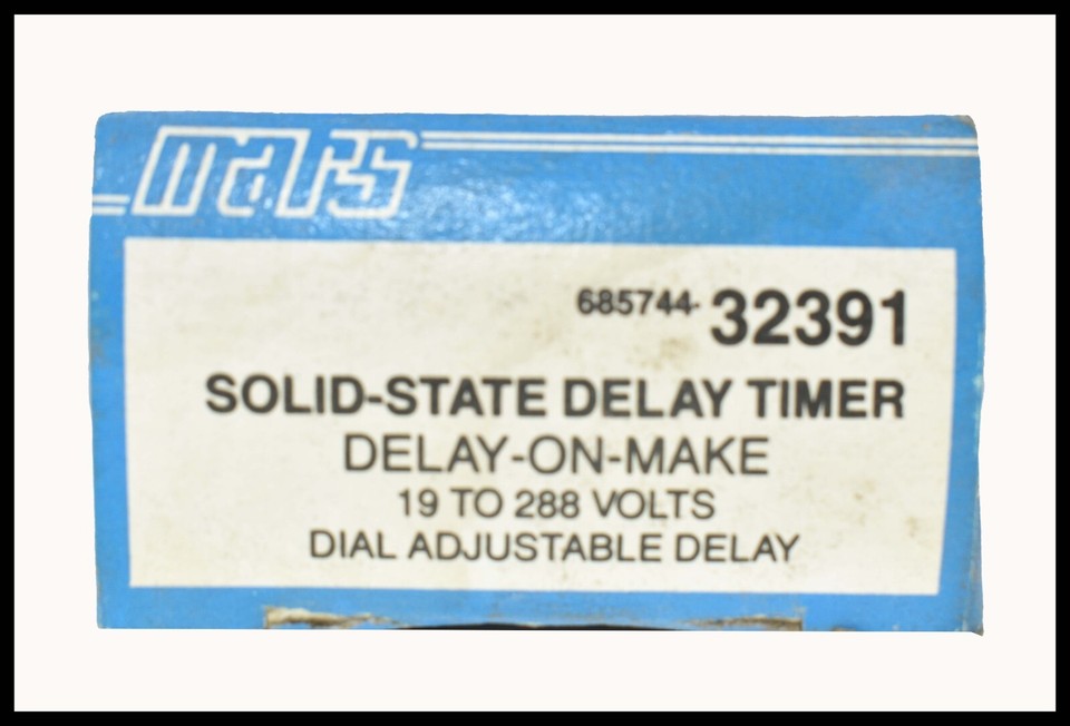 32392 MARS SOLID STATE DELAY TIMER 685744 ADJUSTABLE TIMER B80 | eBay