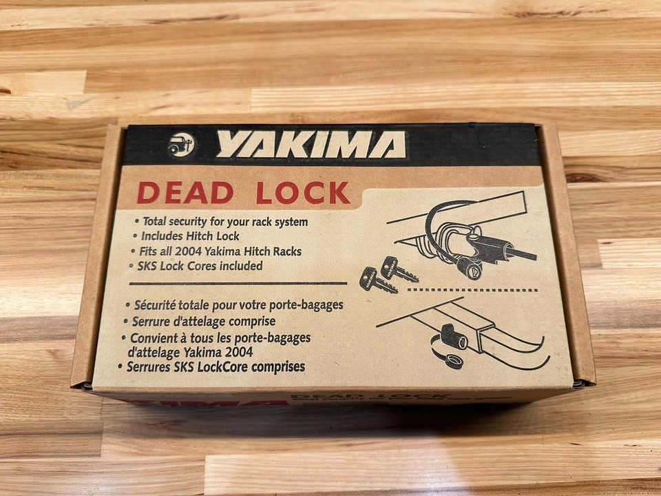 YAKIMA DeadLock Vehicle Bicycle Rack Locking Cable Hitch Receiver Lock ...
