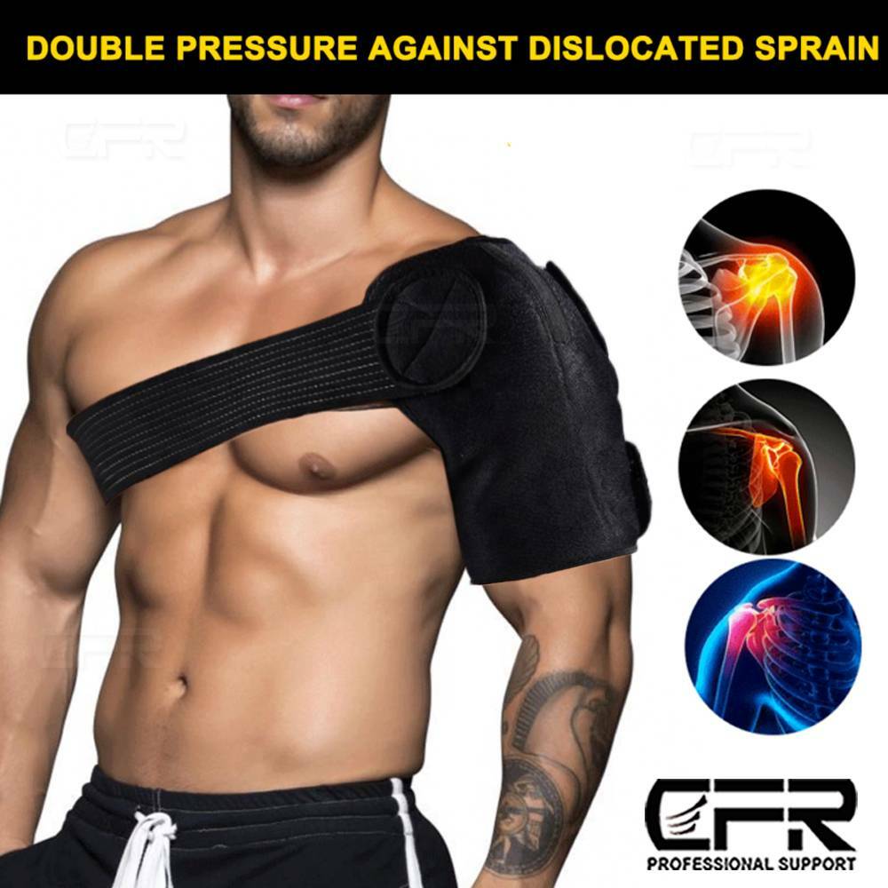 Neoprene Shoulder Dislocation Injury Arthritis Support Strap Brace Left ...