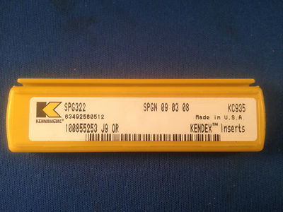 NIB Kennametal Kendex Carbide Inserts SPG 322 Grade KC935 5-Pack | eBay