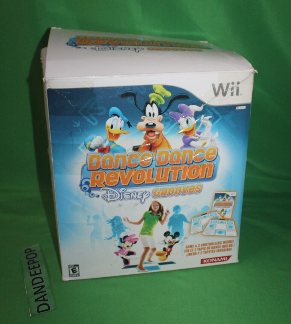 Konami Wii Dance Dance Revolution Disney Grooves Video Game Pad Mat Set ...