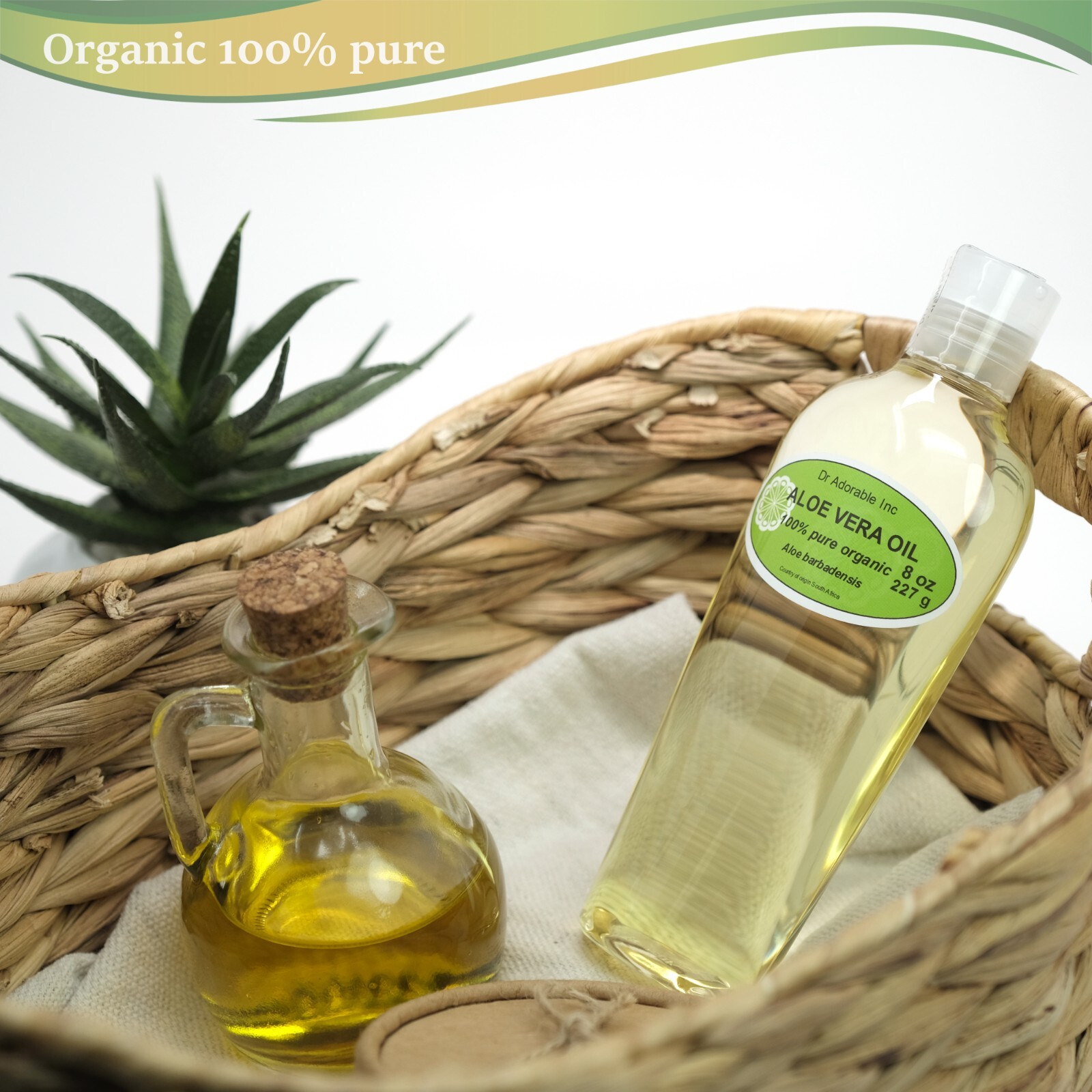 PURE ORGANIC ALOE VERA OIL COLD PRESSED 4 OZ 8 OZ 12 OZ 16 OZ 24 OZ-UP ...