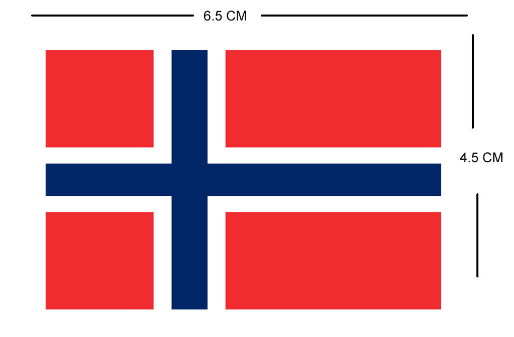 2 x Norway FLAG Iron on Screen Print for fabric Machine Washable ...