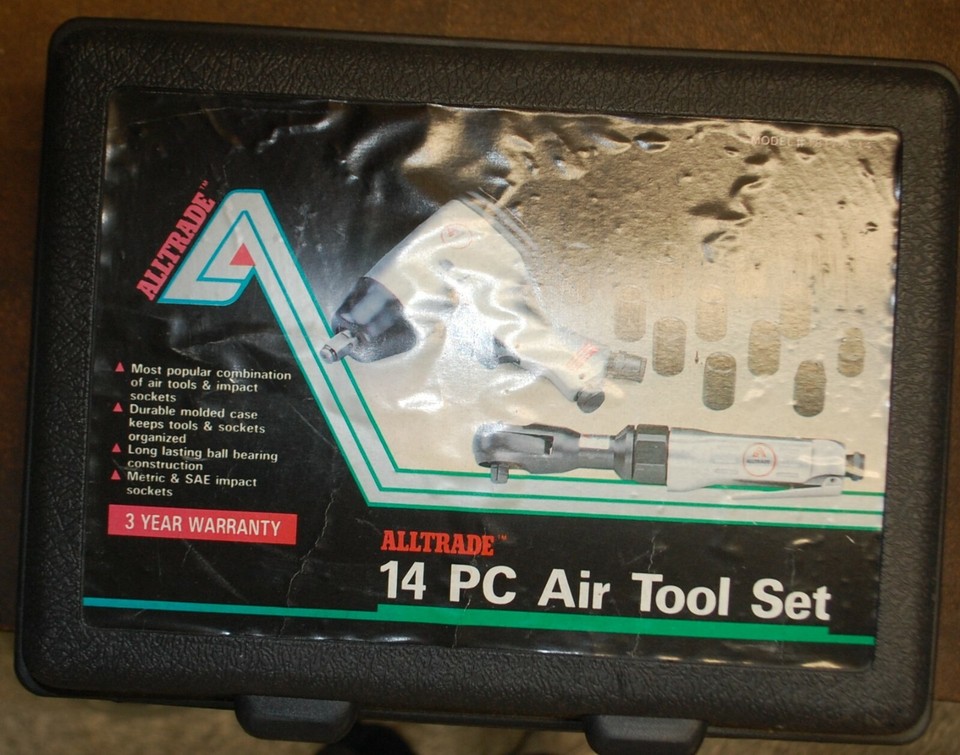 ALLTRADE Air Tool Kit 14 Piece Set New with CASE Free Shipping Impact ...