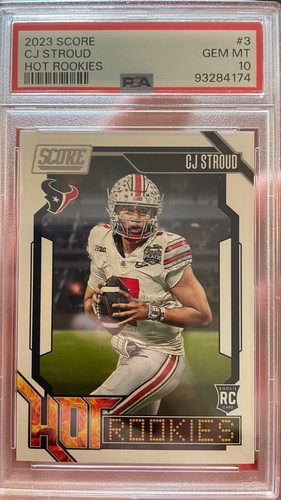 2023 Score Hot Rookies CJ Stroud PSA 10 Gem Mint Rookie Card #3 | eBay