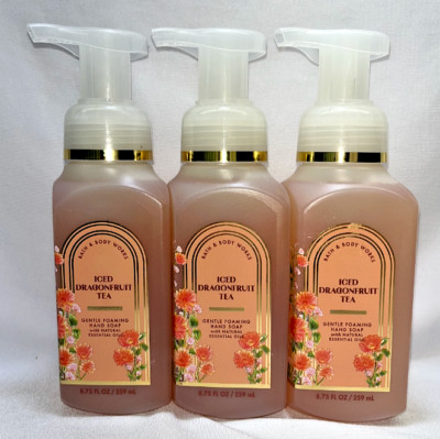 3 Iced Dragonfruit Tea Bath & Body Works Gentle Foaming Hand Soap 8.75 ...
