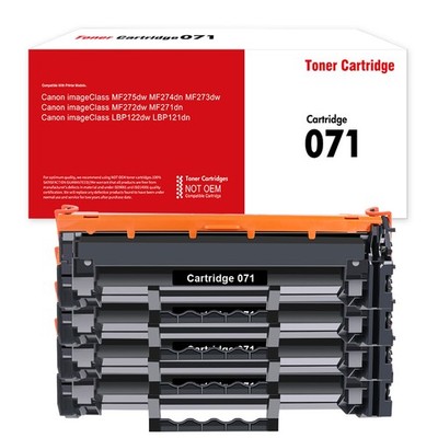 4× CRG071 Toner Cartridge for Canon 071 imageCLASS LBP120 MF270 Mf272dw ...