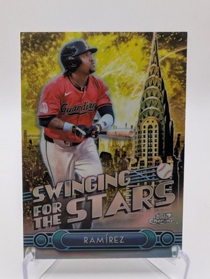 Jose Ramirez SWINGING FOR THE STARS NYC SKYLINE FAN FEST 2025 Topps ...