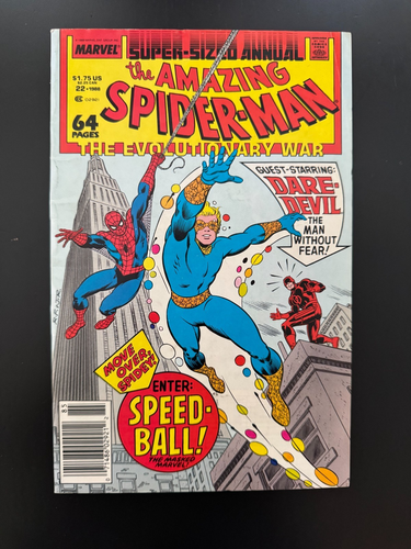 The Amazing Spider-Man Annual #22 1st Speedball 1988 Daredevil Fine | eBay