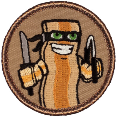 Bacon Ninja Patrol Patch - 2" Round Embroidered Patch | eBay
