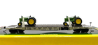 N ATHEARN 10439 53' FLAT CAR WITH 2 JOHN DEERE TRACTORS SOO LINE # 5952 ...