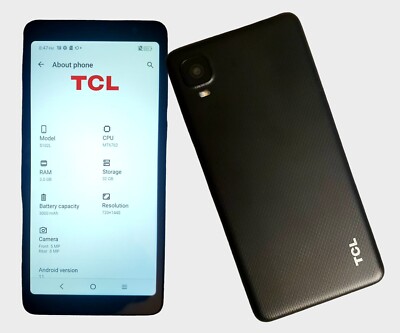 TCL A30 5102L 32GB GSM Network Unlocked Black Used | eBay