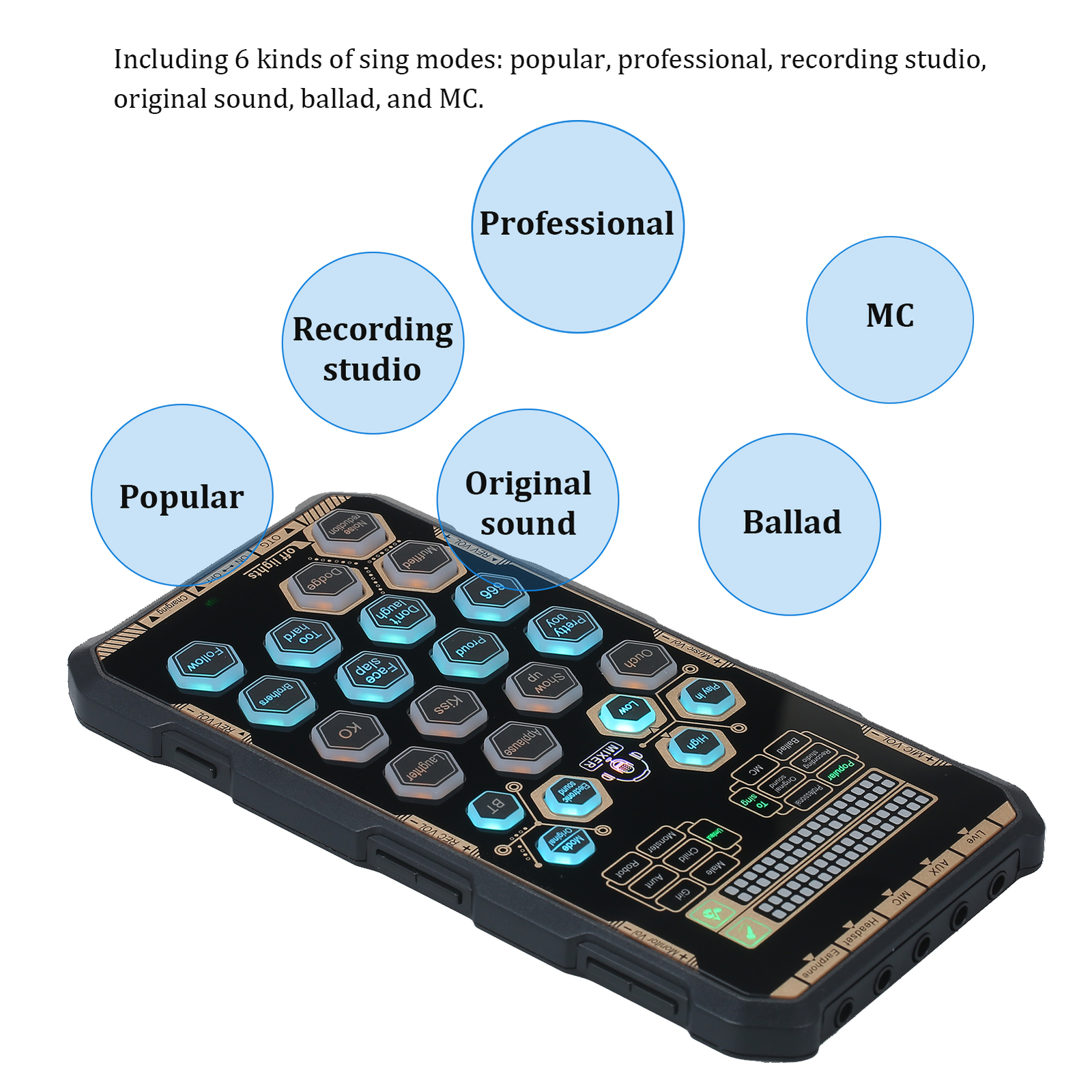 Live Sound Handheld Outdoor Portable DSP Sound Effect Device O4G6 | eBay UK