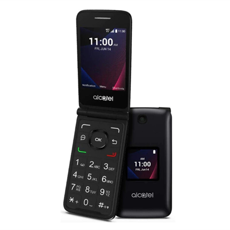 Alcatel Flip 2 QuickFlip 4044O 4044C (AT&T / Cricket) 4G VoLTE Phone ...