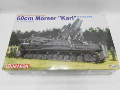 1/35 DML Dragon 60cm Morser Karl Gerat Propelled Mortar Gun Plastic ...