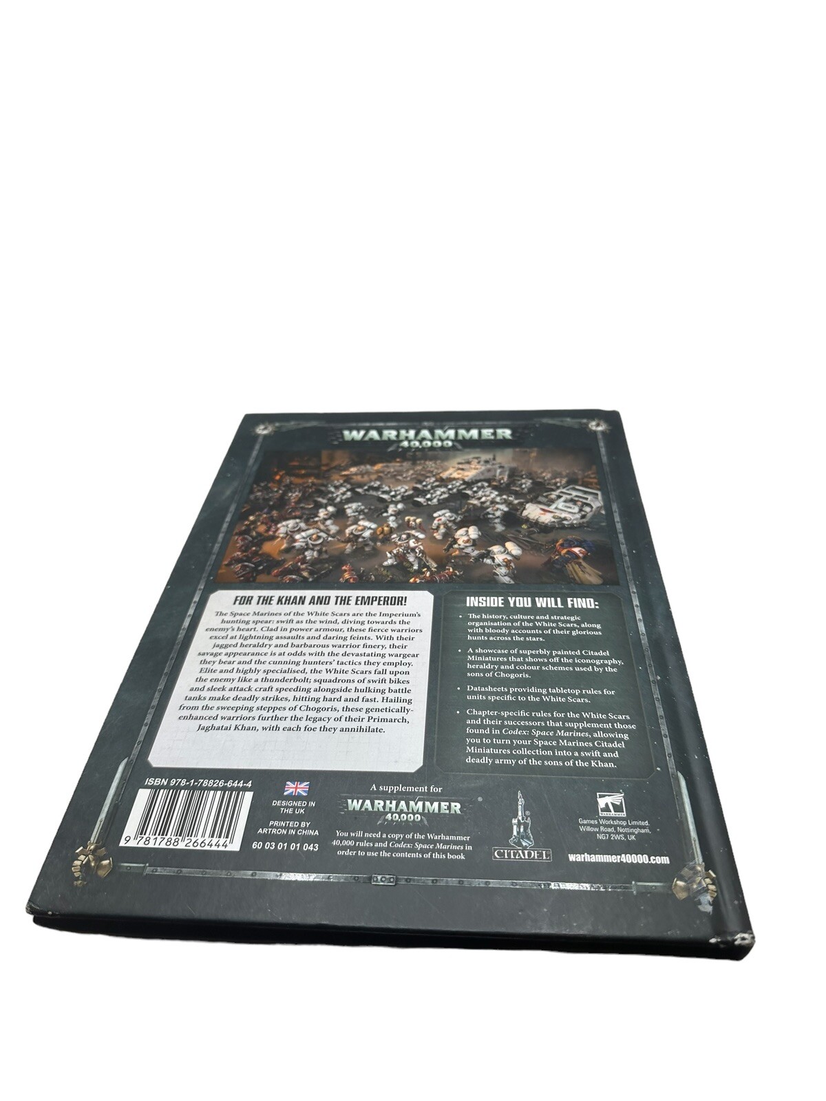 Warhammer 40000 40k Codex Supplement White Scars 8th Edition Decent ...