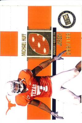 michael huff rookie rc draft gu jersey patch texas longhorns college ...
