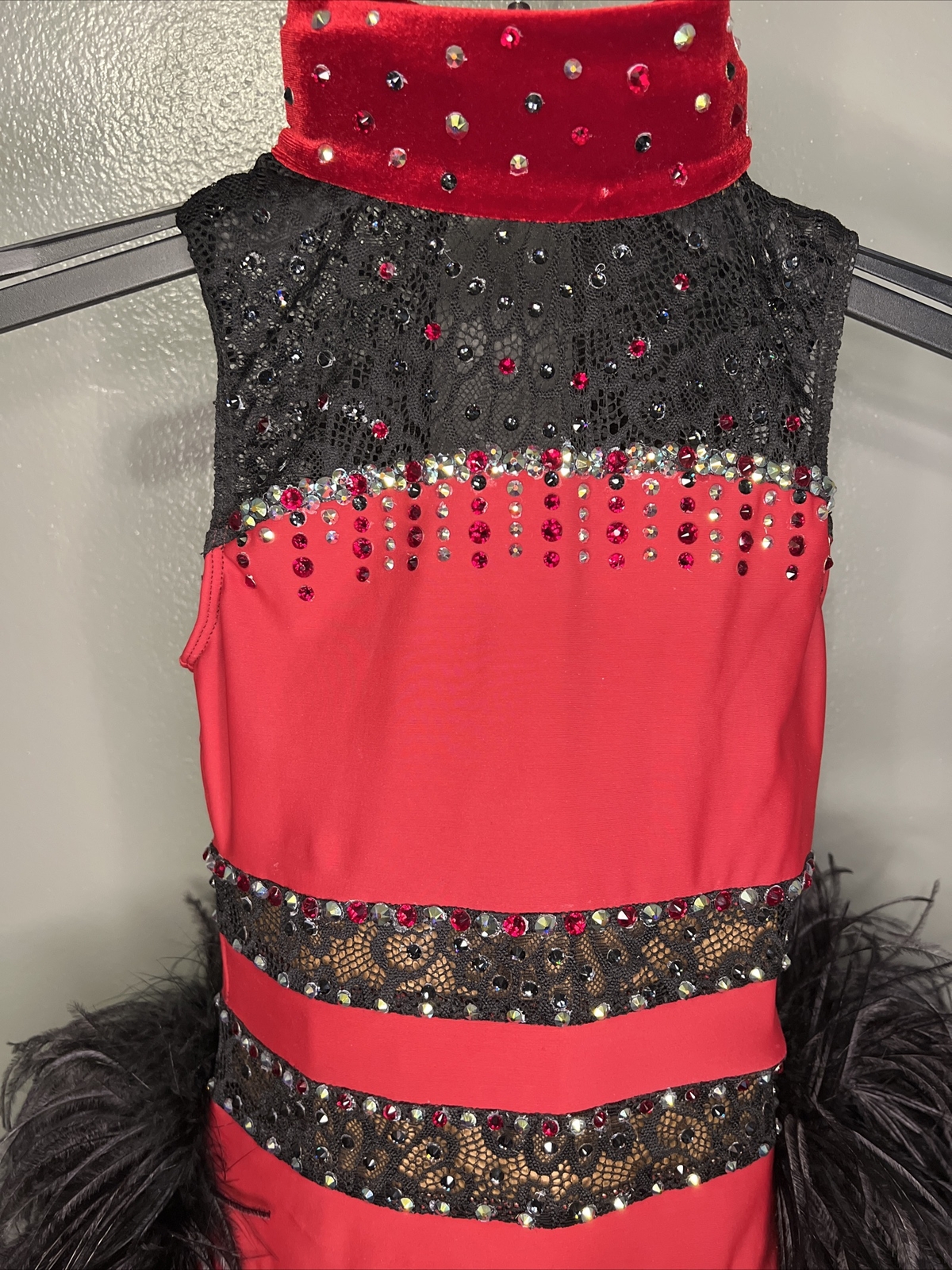 Custom Dance Vampire Red Costume Size: Medium (2 of 2) - Gem