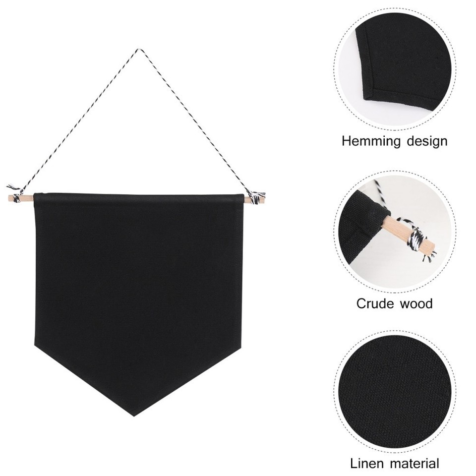 Pin Display Canvas Pennant Banner Enamel Lapel Pin Badge Flag Black ...