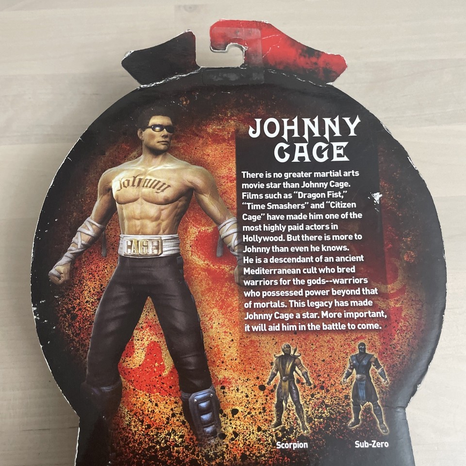 Mortal Kombat JOHNNY CAGE Action Figure - Jazwares 2011 - NEW ...