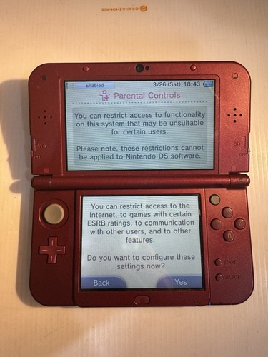 New Nintendo 3DS XL Handheld Console Red Gaming System - Charger ...