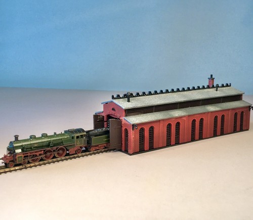 Z Scale Building -Marklin 8981 - Old Time Brick Engine House - Single ...