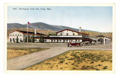 Cody Wyoming Burlington Cody Inn Postcard | eBay