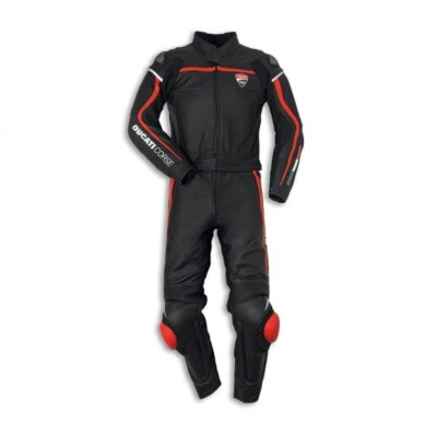 Ducati Motorcycle Genuine Cowhide Leather Protective Suit Motorbike ...