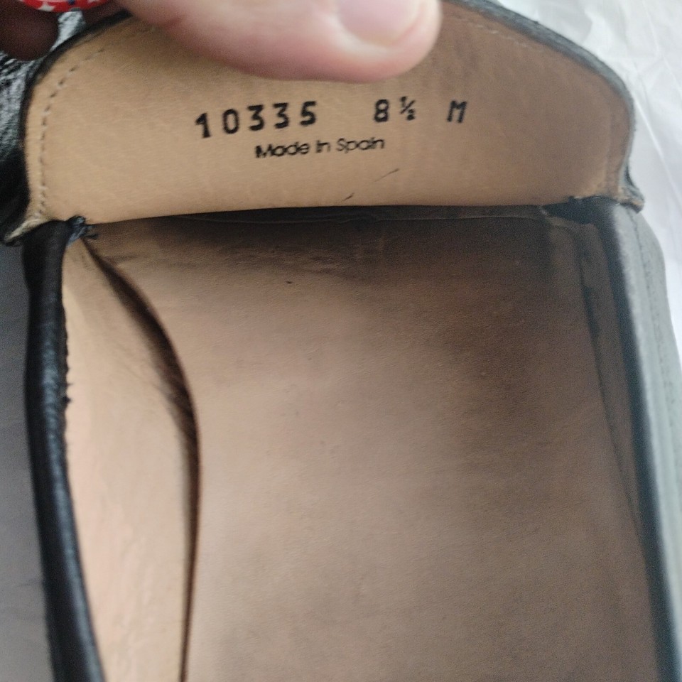 MAGNANNI Mens Luxury Genuine Ostrich Black Tassled Loafers 8.5 M Exotic ...