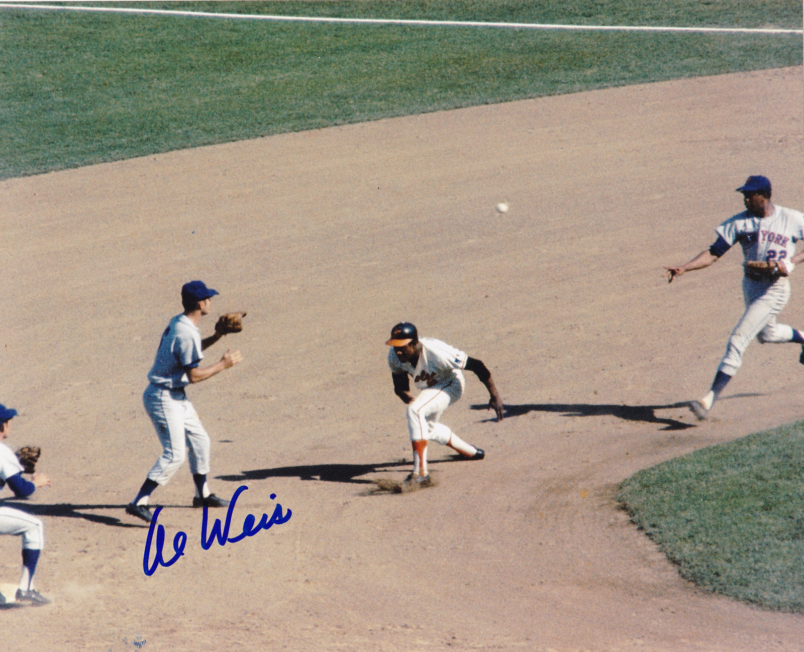 AL WEIS NEW YORK METS 1969 WORLD SERIES ACTION SIGNED 8x10 | eBay