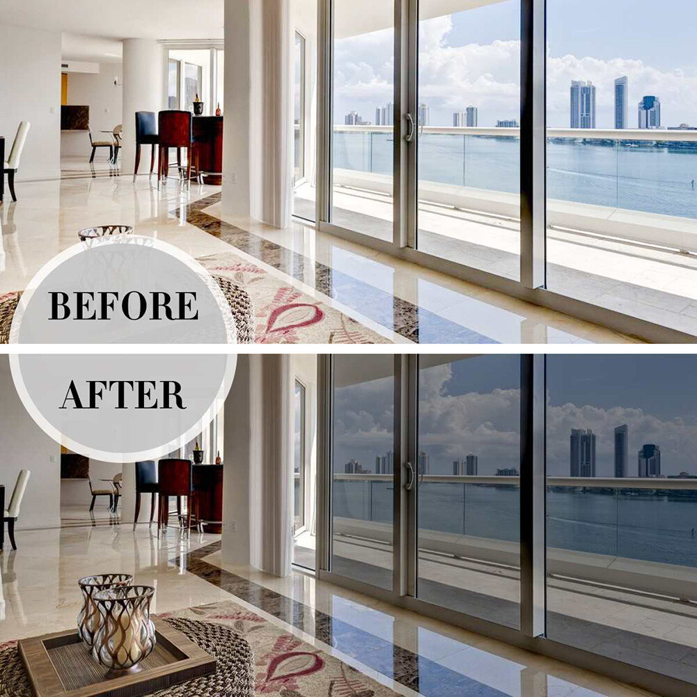 One Way Mirror Window Film Reflective Home Privacy Solar Tint Foil ...