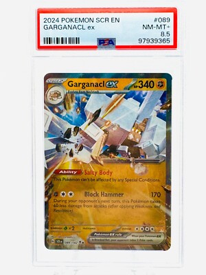 Garganacl Ex 089/142 2024 Pokemon Stellar Crown PSA 8.5 | eBay