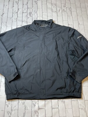 FootJoy FJ DryJoys Mens Full Zip Wind/Rain Golf Jacket Solid Black Size ...