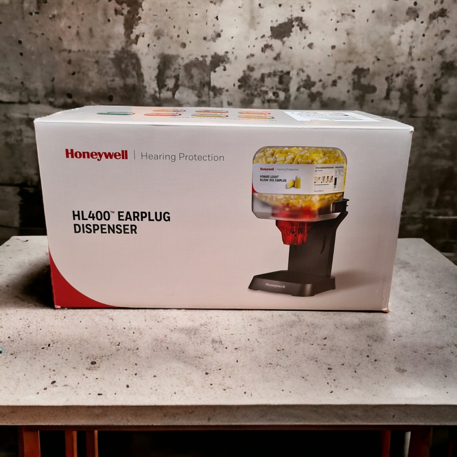 Honeywell HL400 Gehörschutzspender mit 400 Paar Ohrstöpsel Laser Lite ...