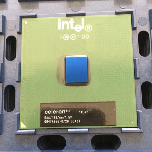 NOS Intel Celeron CPU 566/128/66/1.5 Q047A050-0720 SL46T x 1pc | eBay