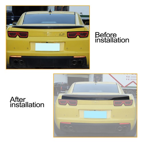 Real Soft Carbon Fiber Rear Tail Door Trunk Lid Sticker For Chevy ...