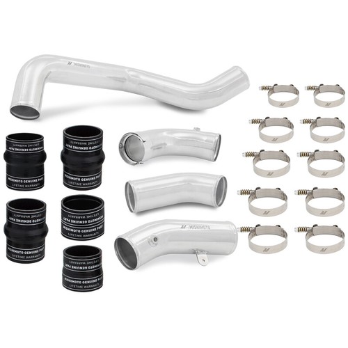 Mishimoto L5P Duramax Intercooler Kit Silver w/ Polished Pipes FOR 17 ...