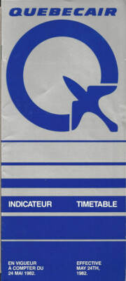 Quebecair system timetable 5/24/82 [9121] Buy 4+ save 25% | eBay