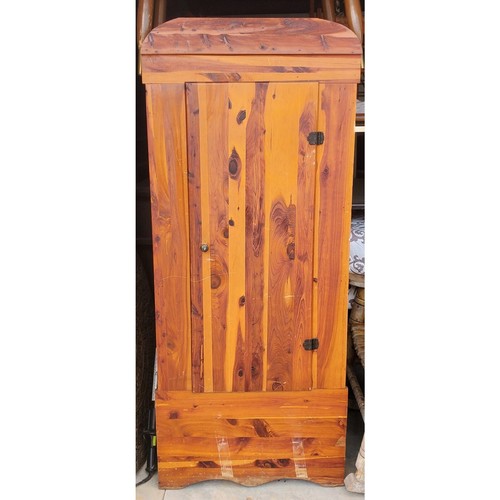 Vintage Freestanding Red Cedar Wardrobe Armoire Upright Cedar Chest | eBay