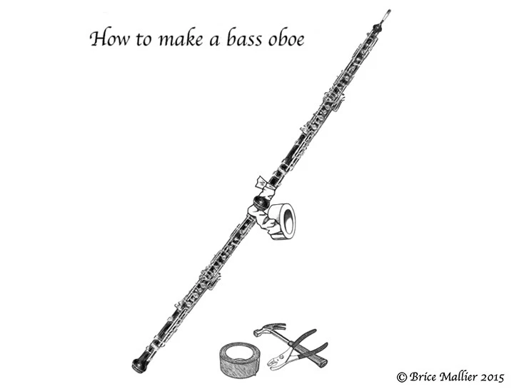 Oboe Instrument Drawing