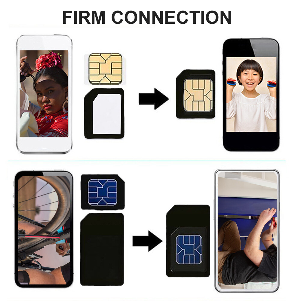 3packs SIM Card Adapter Portable 4 In 1 Convenient Micro Ejector Pin ...
